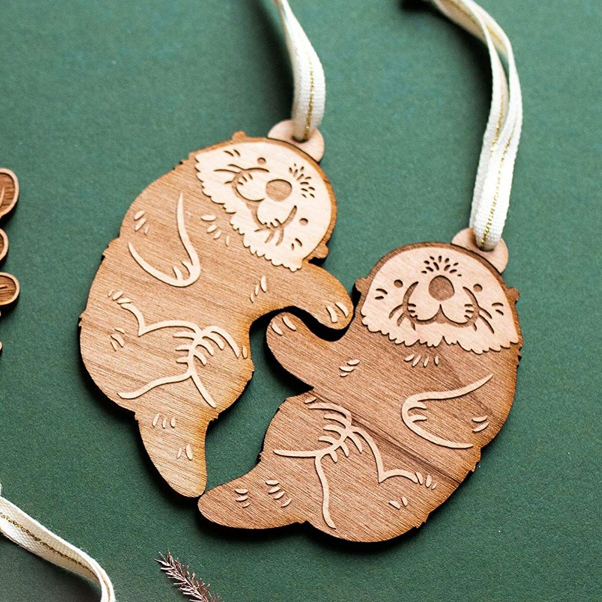 Laser Cut Otter Ornament | Giftopix